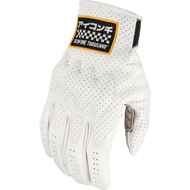 Icon Airform Slabtown™ CE Gloves White | 43Moto
